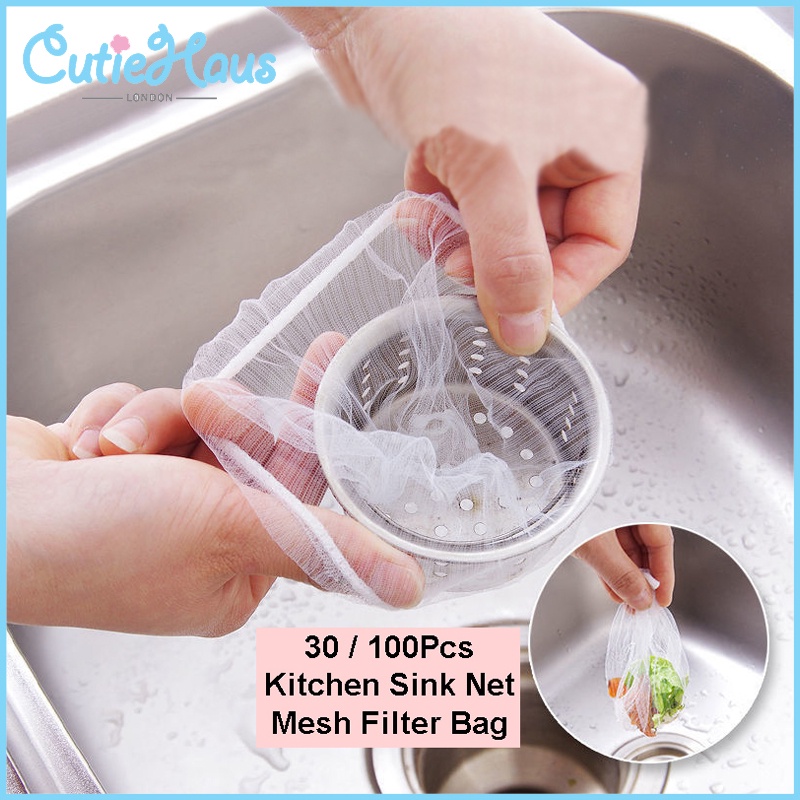 Cutiehaus 30 / 100pcs Kitchen Bathroom Anti Hair Sink Colander Filter ...