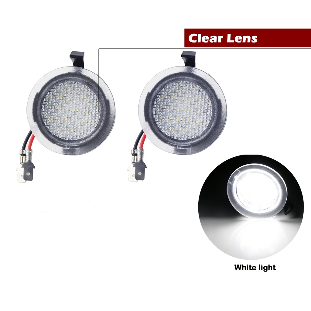 2pcs car side under mirror lamps LED Puddle Light For Ford Taurus ...