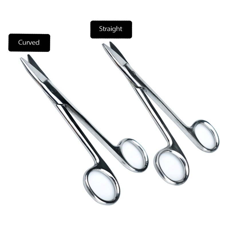 Dental Stainless Steel Crown Scissors Straight Curved Metal Crown ...
