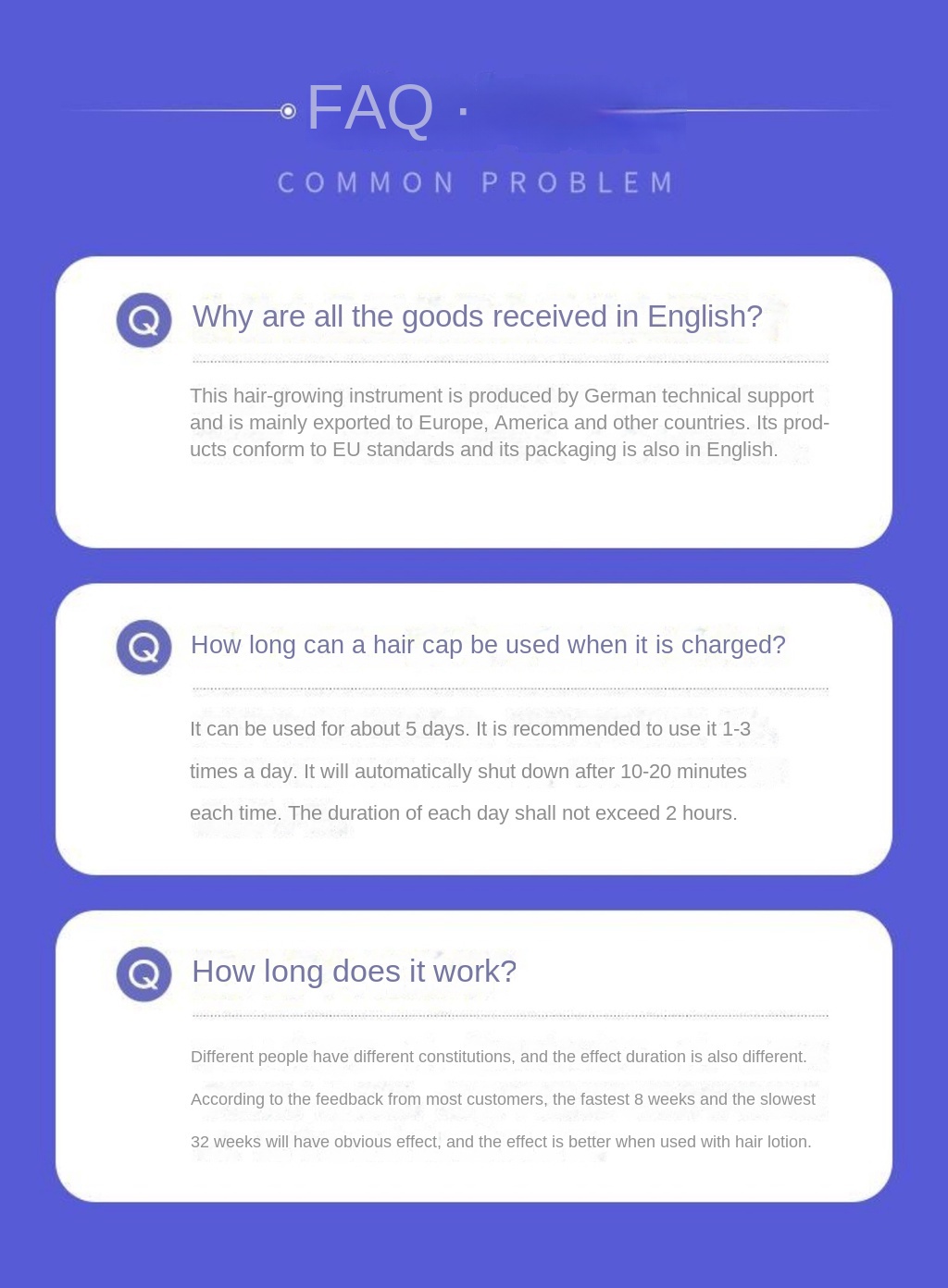 [Ready Stock] Infrared Hair Growth Instrument Red and Blue Light Hair ...