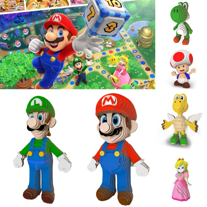 Engaging Mario 3d Paper Craft Puzzle, Interactive Problem-solving ...