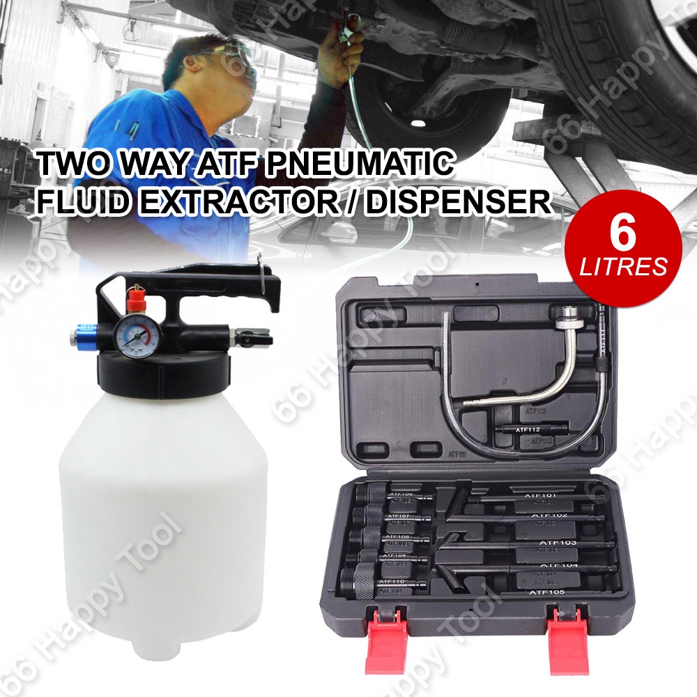 6L Two Way ATF Pneumatic Fluid Extractor Dispenser Kit Automatic ...