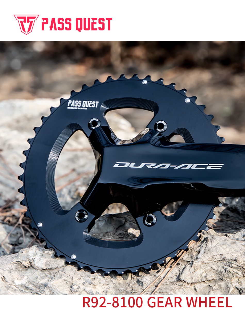 PASS QUEST Chainring 2x Ultegra R8100 Shimano 105 R7100 DuraAce R9200 ...