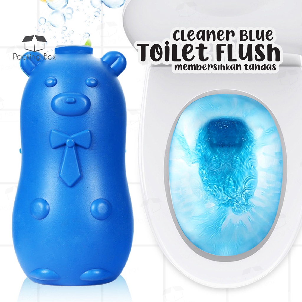 PKB Powerful Portable Eco Friendly Blue Bear Toilet Flush Bowl Cleaning ...