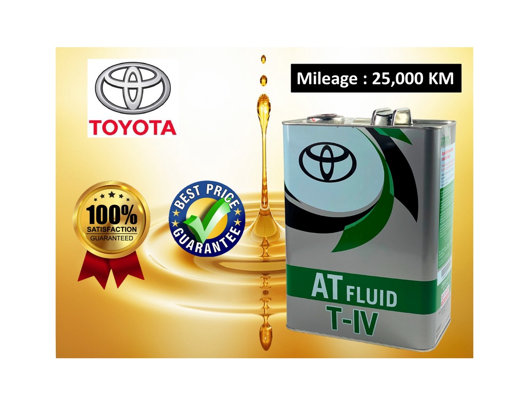 Toyota ATF Type T-IV - 4L Auto Transmission Fluid ATF Gear Oil 4Liter ...