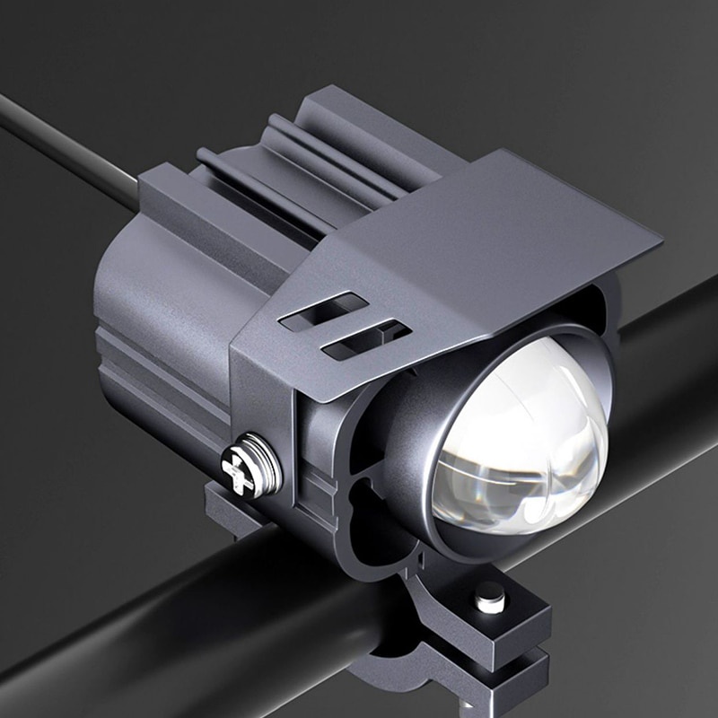 Motorcycle Led Headlight Additional Moto Spotlights Fog Yellow Light ...