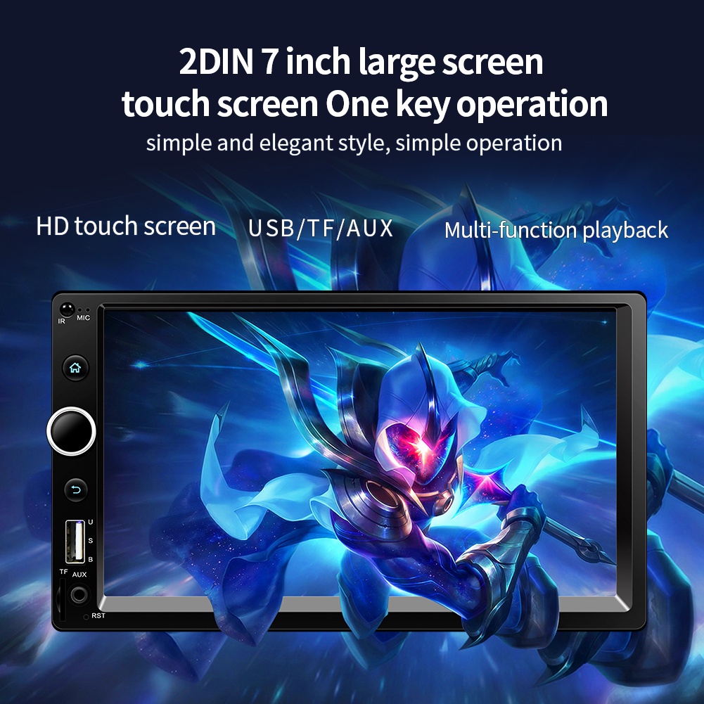 Newest Universal 7 Inch Double Din Car MP5 Bluetooth FM USB Player ...