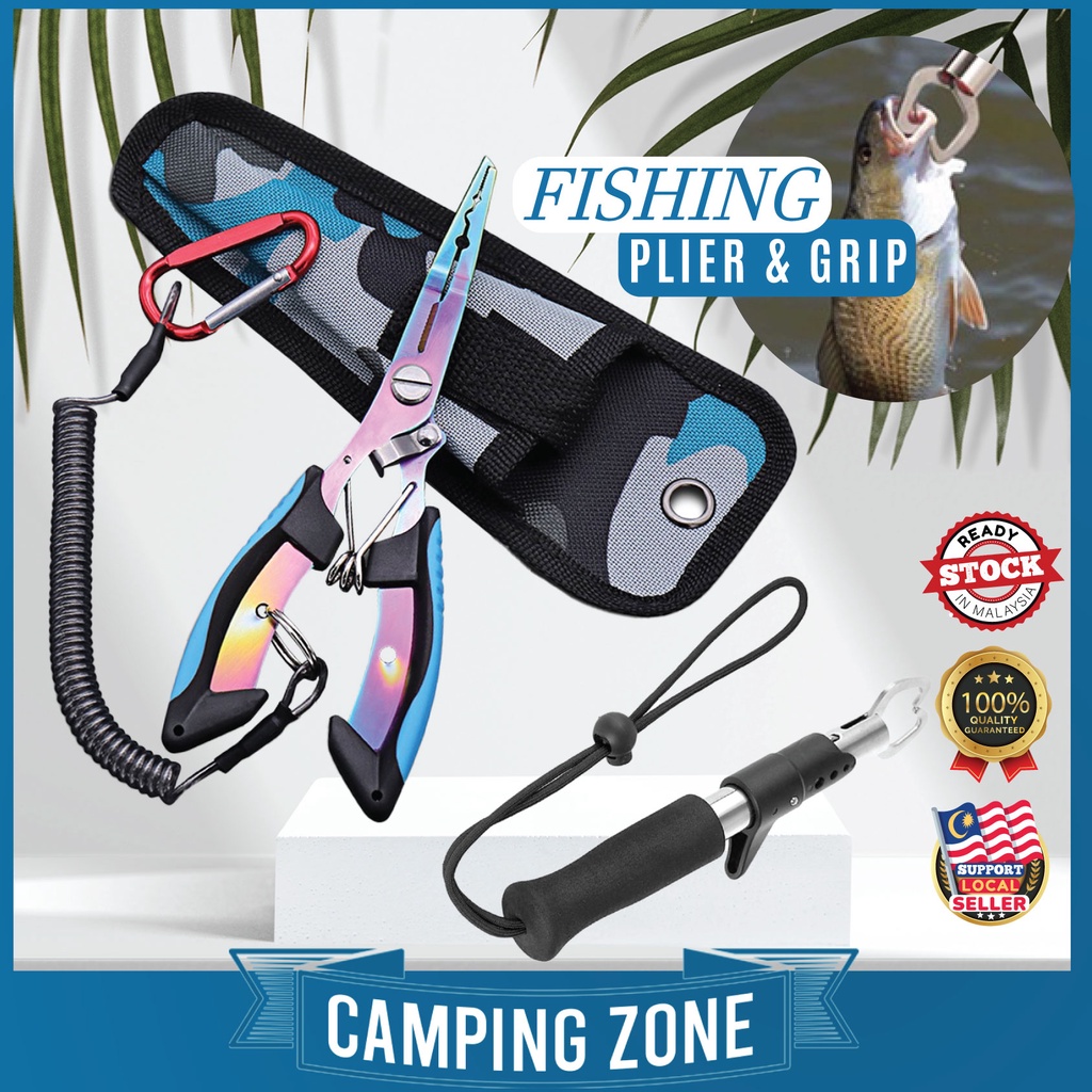 16CM TITANIUM STAINLESS STEEL FISH FISHING PLIER WITH BAG AND BL-039 ...