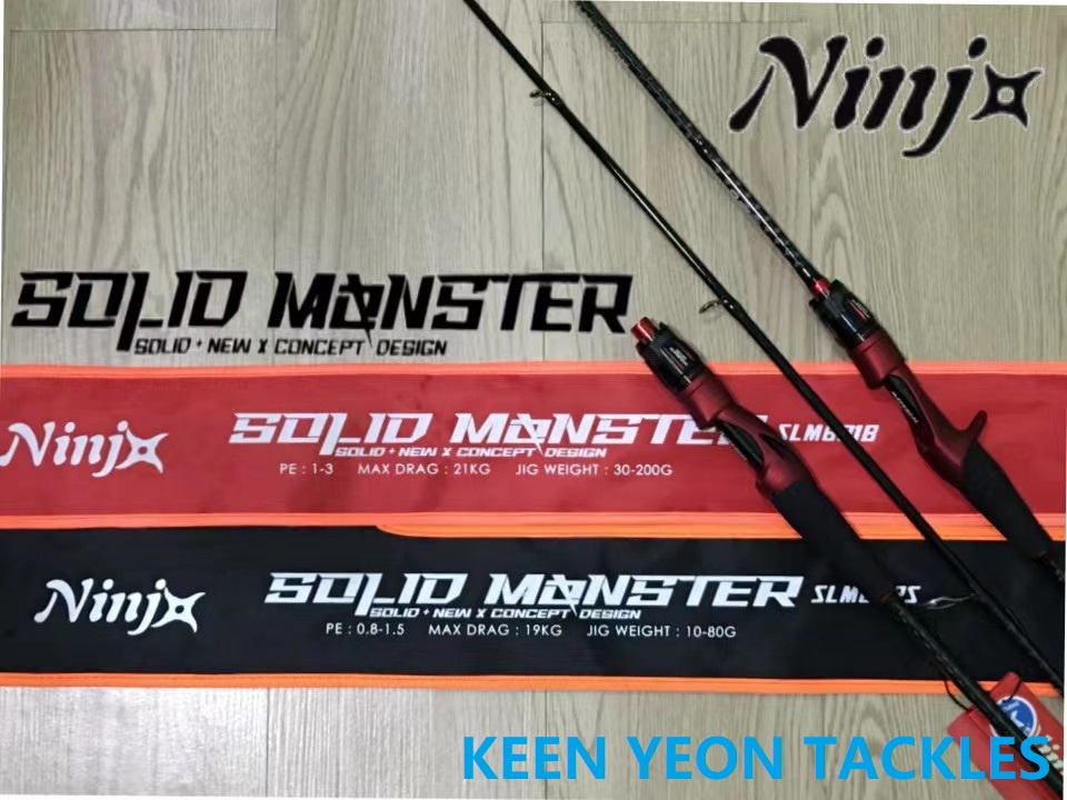 NINJA SOLID MONSTER JIGGING ROD (BAITCASTING/ SPINNING) | Shopee Malaysia