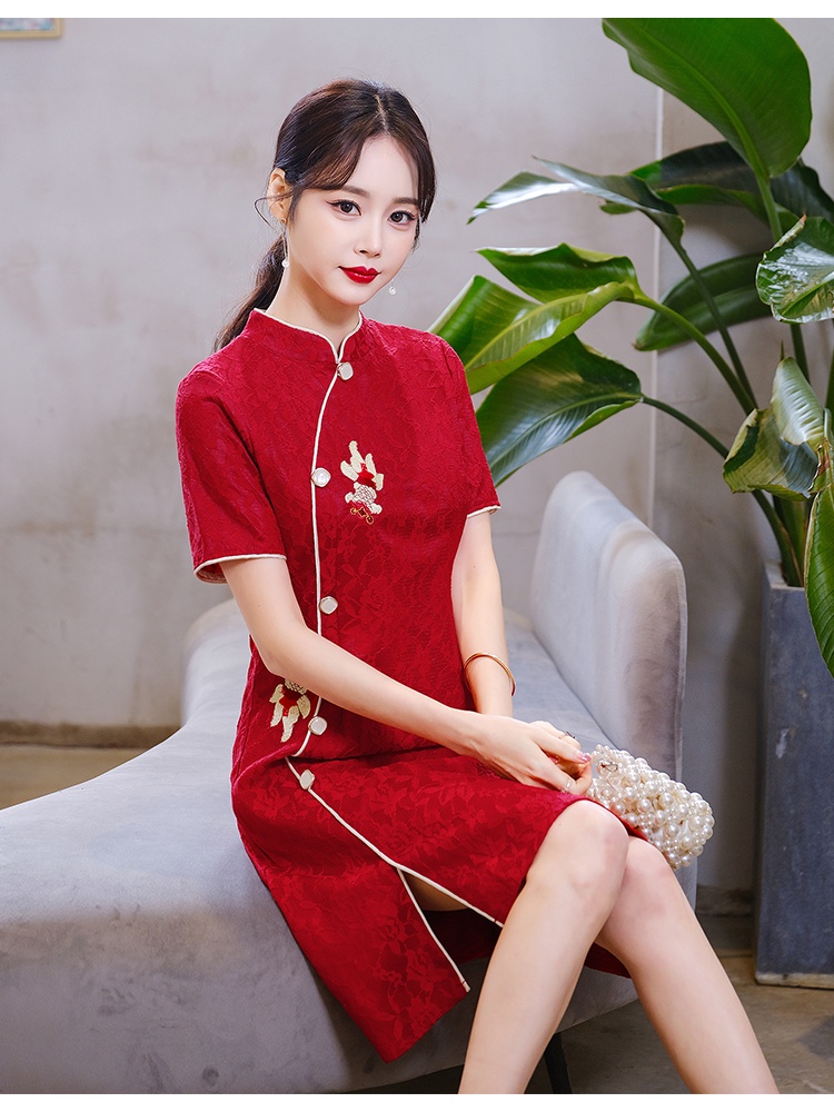 Plus Size Chinese Traditional Retro Improved Cheongsam Summer New Young ...