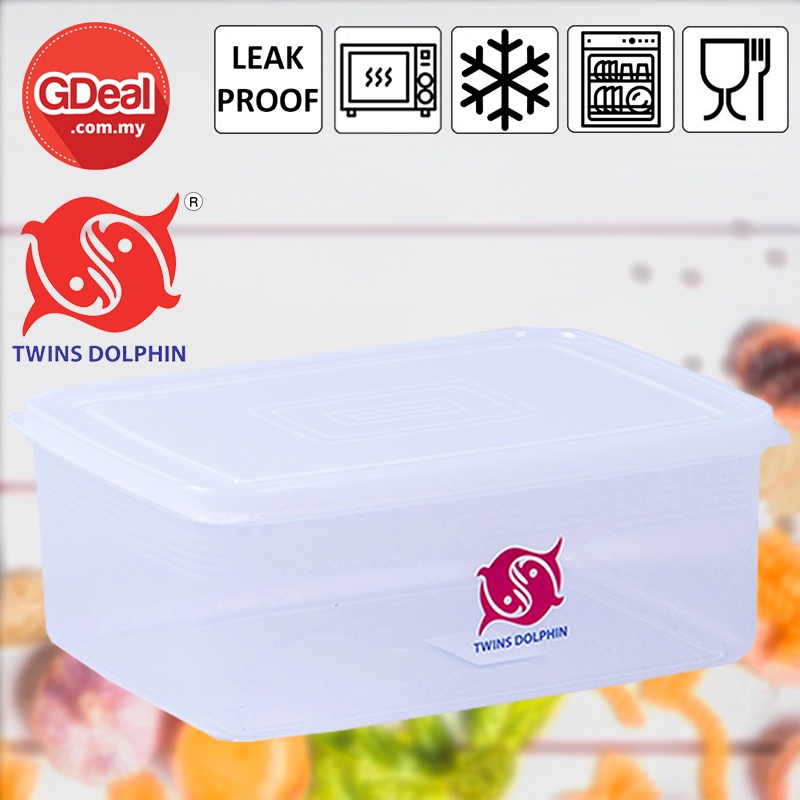 GDeal Twins Dolphin 2L PP Food Grade Microwave & Freezer Safe Multi ...