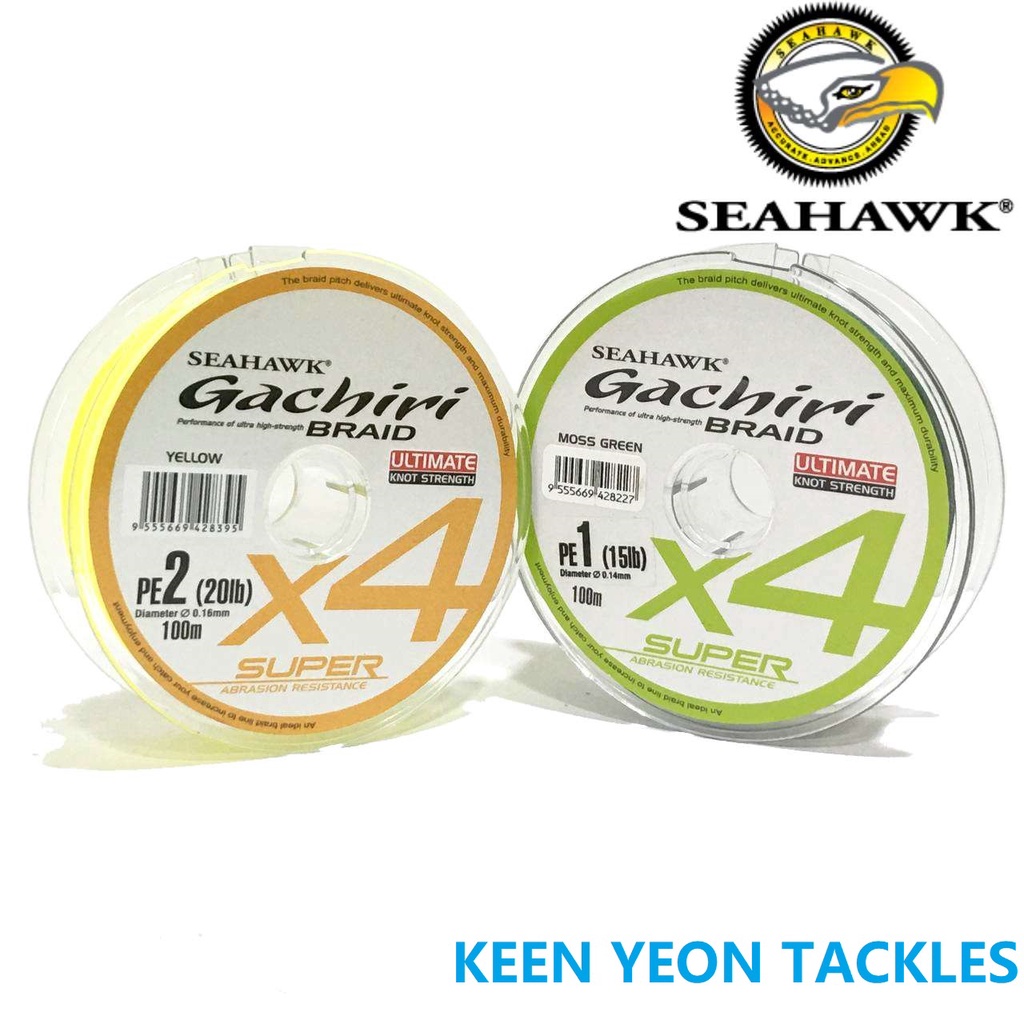 SEAHAWK GACHIRI BRAIDED LINE X4 100m | Shopee Malaysia