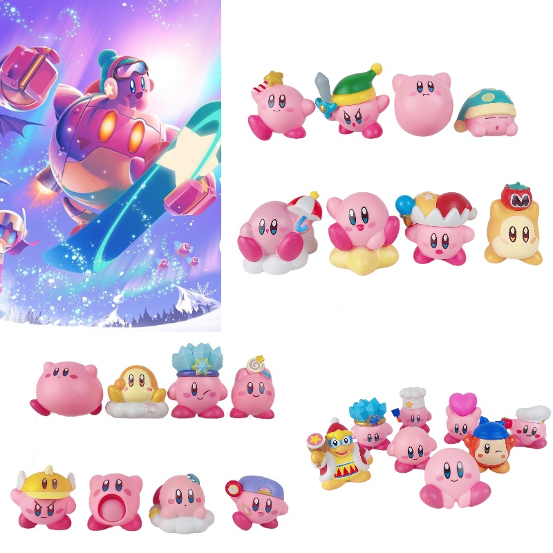 Kirby Miniature Cartoon Figurines Bring The Fun To Your Car Or Desk ...