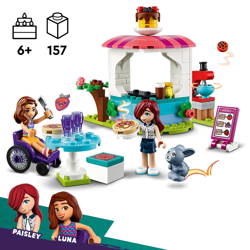 LEGO 41753 Friends Pancake Shop Building Toy Set (157 Pieces) | Shopee ...