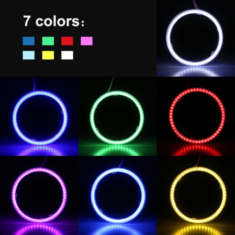 COB Car Angel Eyes Led Halo Ring Bulb Lights Angeleye Fog Headlight ...