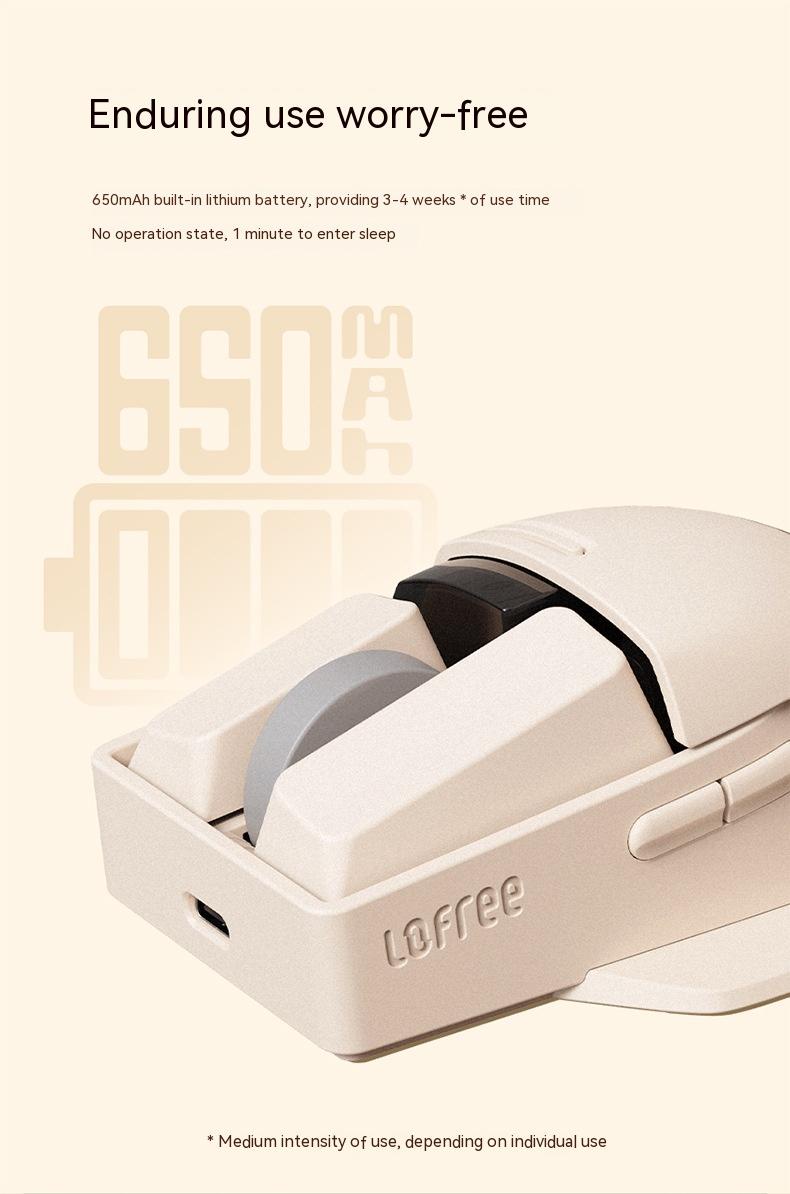 Lofree Touch PBT Wireless Mouse OLED Screen PAW 3805 Sensor 4000 DPI ...