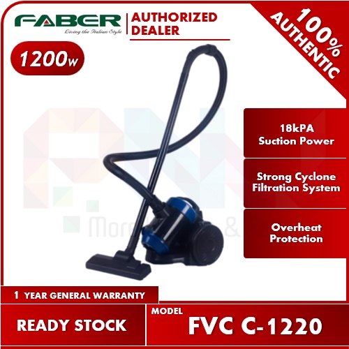Faber 1200W Bagless Vacuum Cleaner FVC C-1220 | Shopee Malaysia