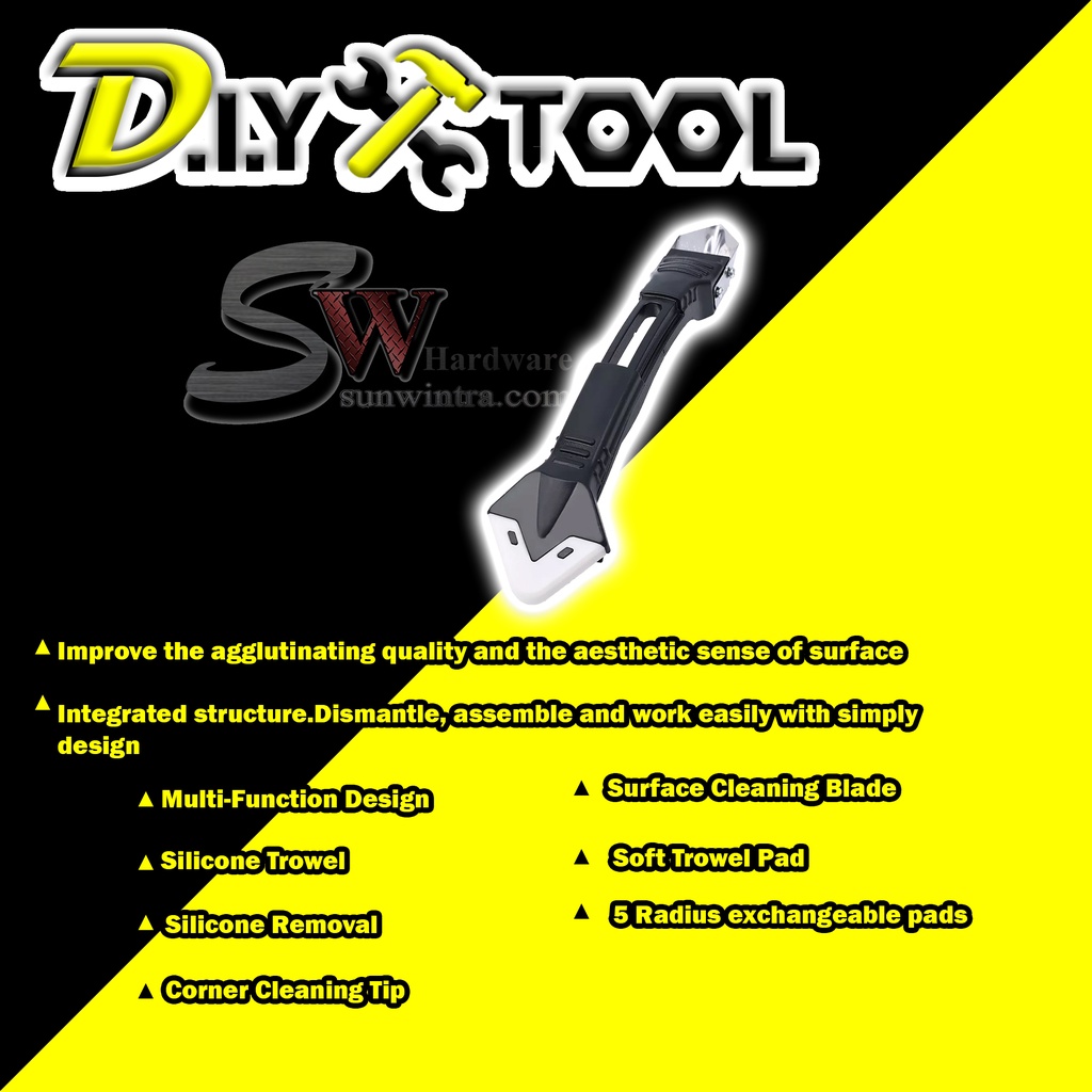 SW Hardware High Quality 5 In 1 Multi Function Double Head Silicone ...