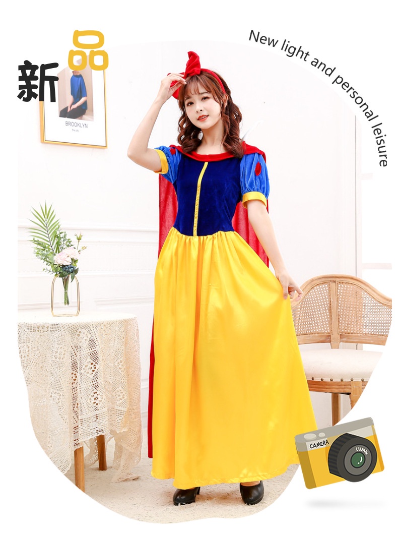 Adult Snowwhite Princess Dress Queen Costume Fairy Tale Character ...