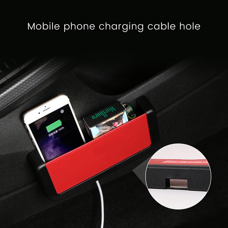 Car Storage Box Mobile Phone Storage Box Phone Charge Box Holder Pocket ...