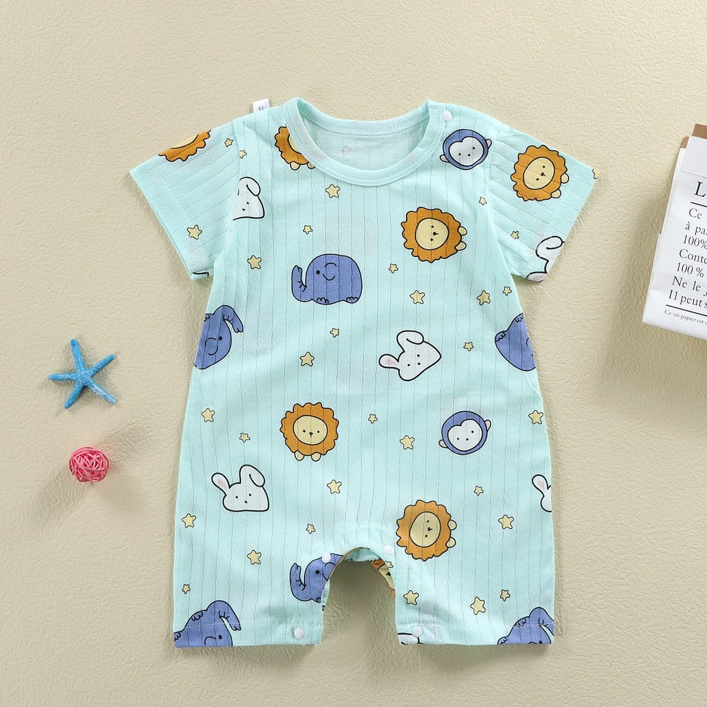 Baby Romper Jumpsuit Newborn Baby unisex Mid Button Romper Ready Stock ...