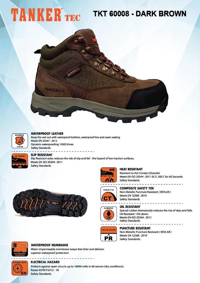 Tanker Tec Heavy Duty Waterproof Tactical Safety Boots Shoe TKT 60007 ...
