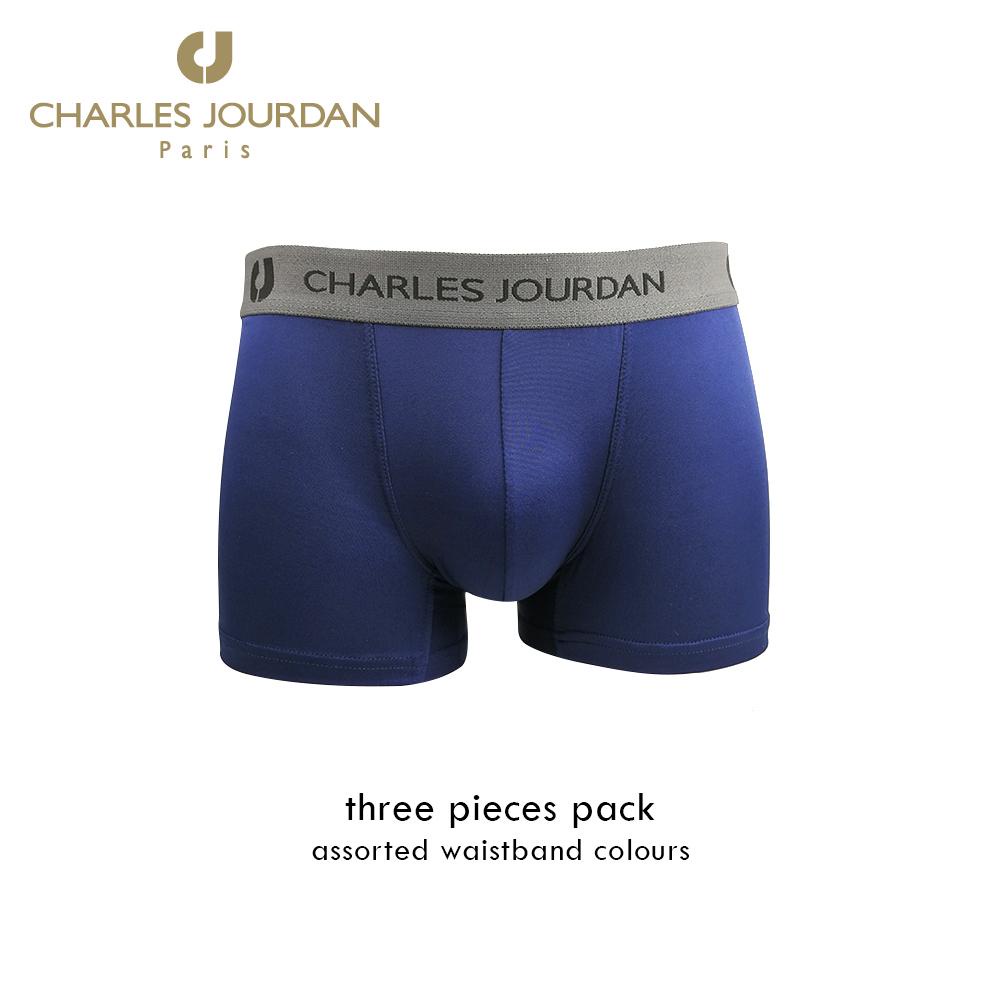 [SOXWORLD] Charles Jourdan 3 in 1 Men Trunk Underwear Boxer Microfibre ...