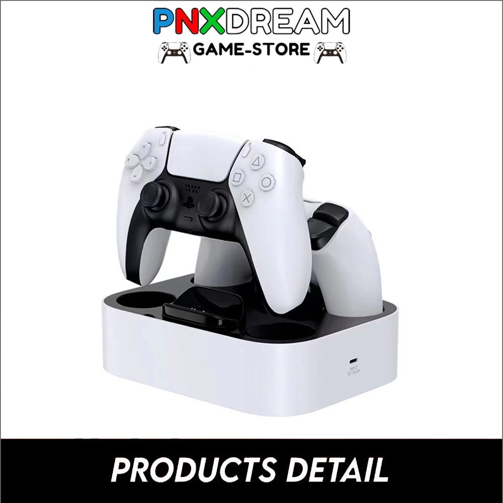 🇲🇾 PS5 Dual USB Type-C Fast Charger Stand Gamepad Wireless Controller ...