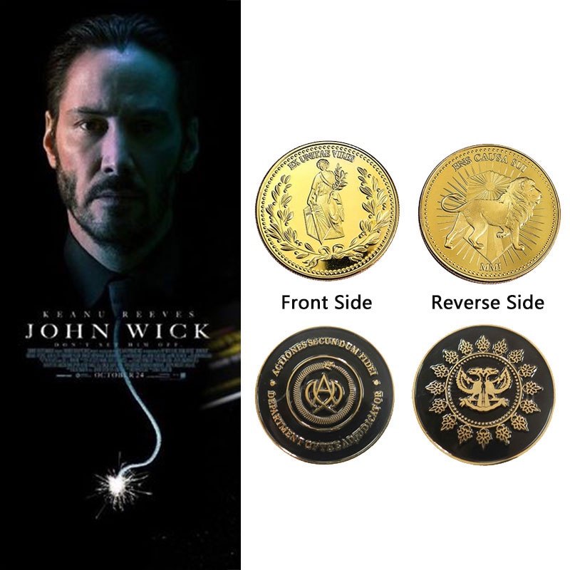 Authentic Wick John Continental Hotel Gold Coin A Must-have Fan! Every ...