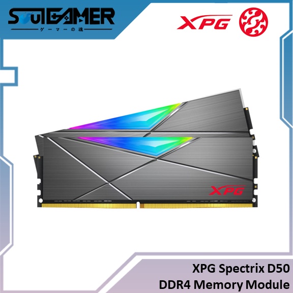 ADATA XPG SPECTRIX D50 DDR4 RGB Memory Module Gaming RAM ( Grey / White ...