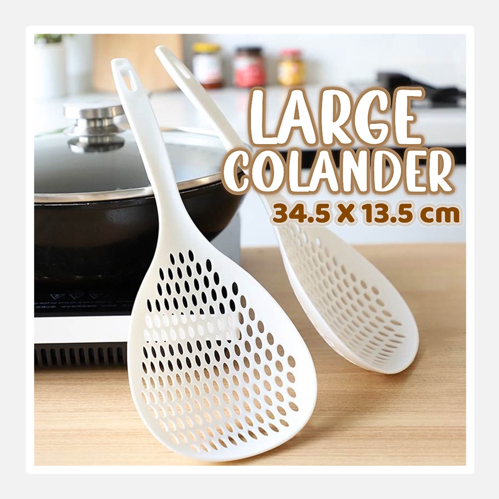 Giant Size Large Spoon Colander Long Handle Noodle Colander Leaking Net ...