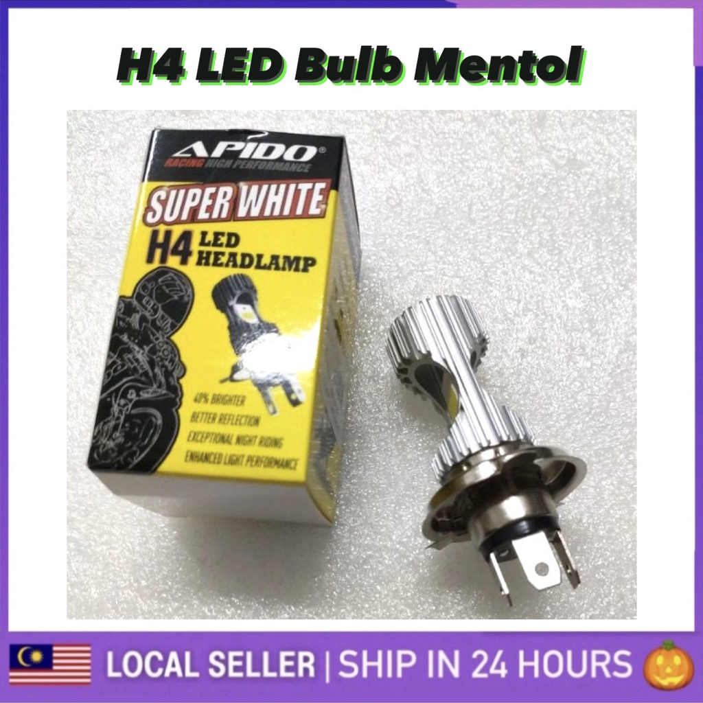 APIDO H4 LED Bulb Mentol Y15ZR LC135 V4 V5 V6 FZ150 SRL115 EGO S fi ...