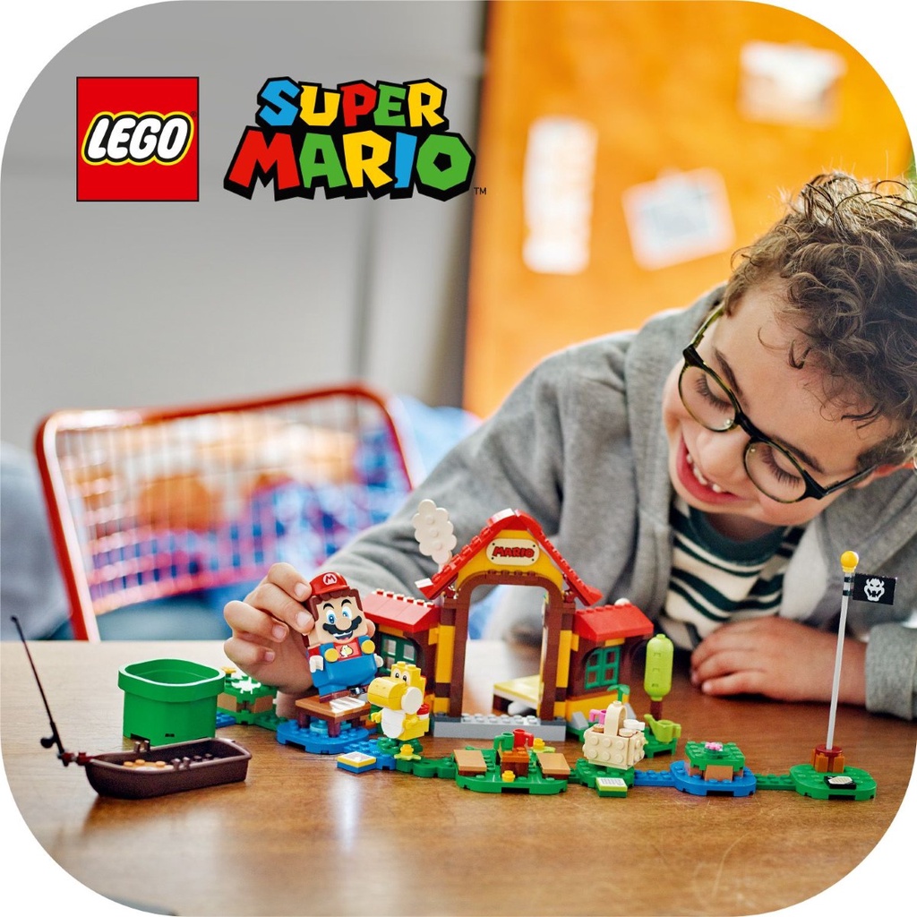 LEGO 71422 Super Mario: Picnic at Marios House Expansion Set Building ...