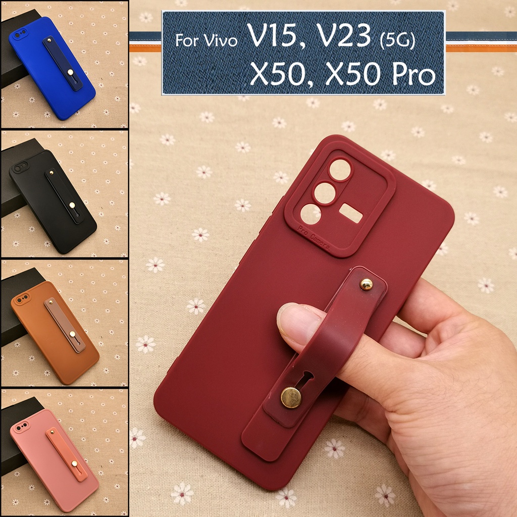 Vivo V15 V23 5G Vivo X50 Vivo X50 Pro Simple Ring I-Ring Back Case TPU ...