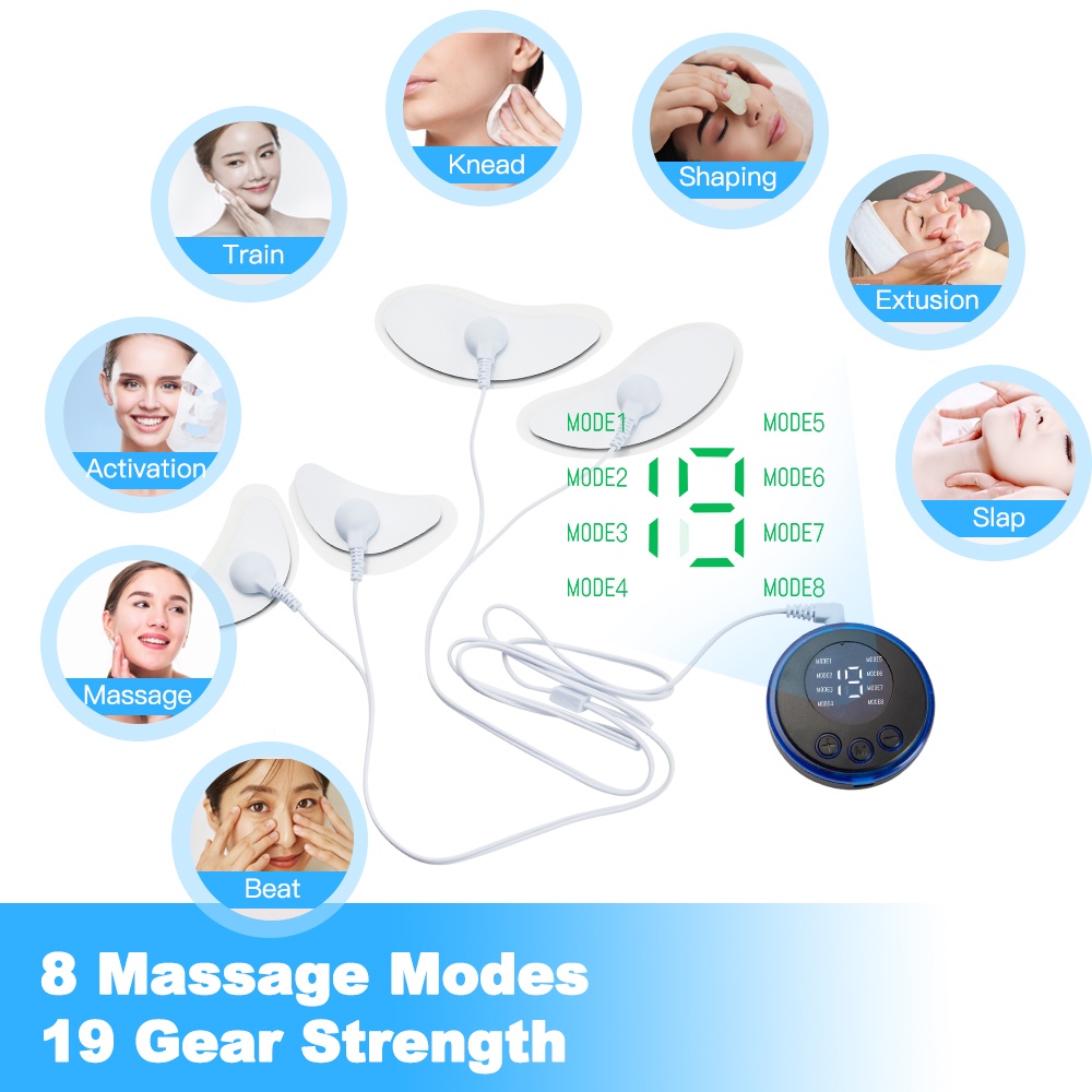 EMS Facial Massager Current Muscle Stimulator Facial Lifting Eye Beauty ...