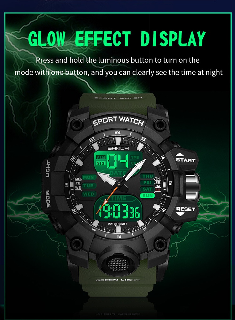Sanda Military Industry Quality Trend Waterproof and Anti drop ...