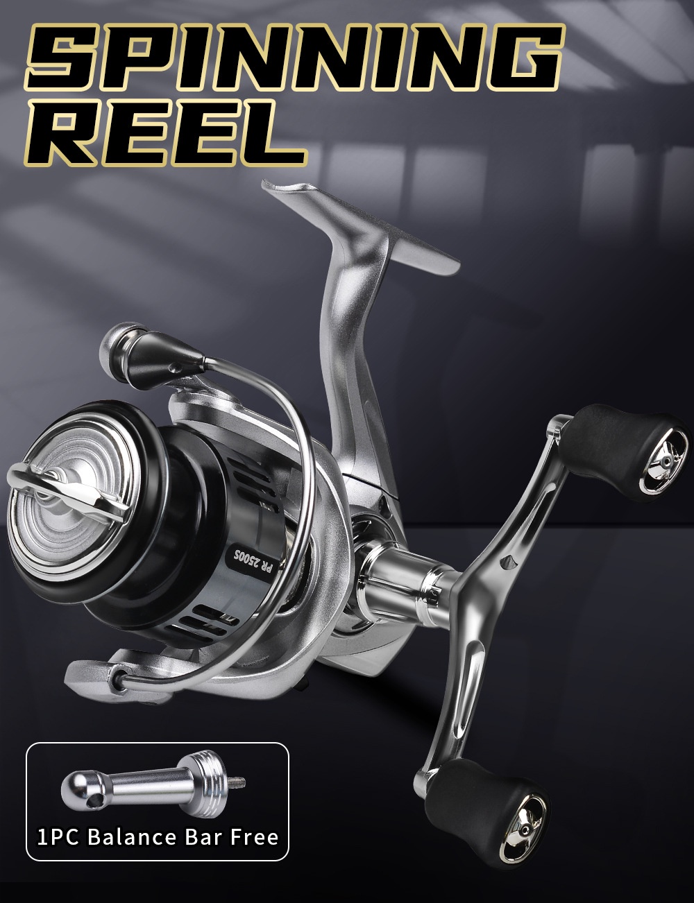PROBEROS Spinning Reel with Extra Balance Bar 1500-2500 Series Left ...