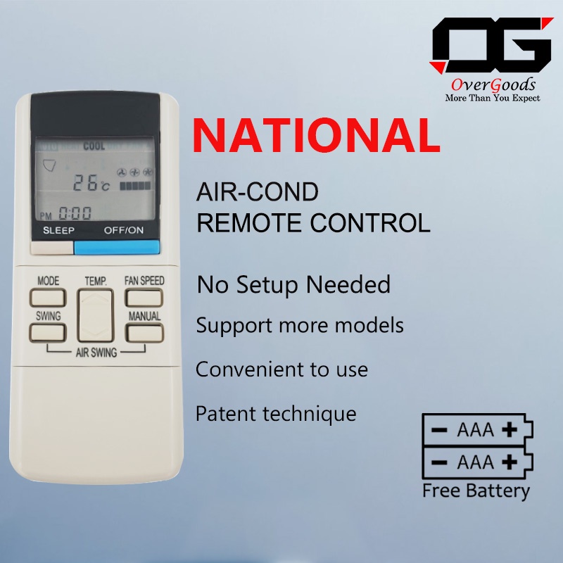 Replacement National airconD air cond air conditioner remote control ...