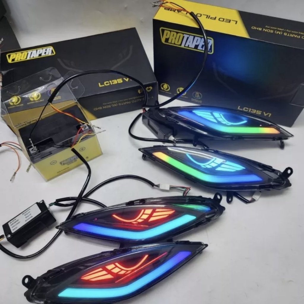 PROTAPER LC135 V1 LED FRONT SIGNAL LIGHT PILOT LAMP POSITION MATA GABAN GABEN (WITH REMOTE ...