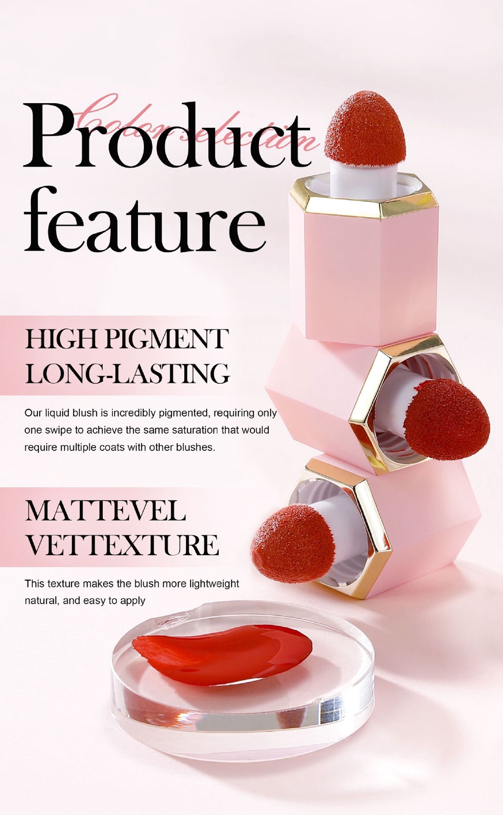 HANDAIYAN Liquid Cheek Blush Facial Nourishing Blush Gel Cream ...
