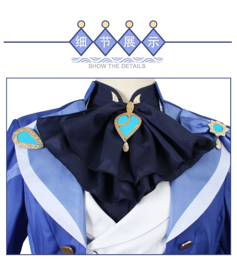 Genshin Impact Fontaine Character Focalors Cosplay Costume Full Set ...