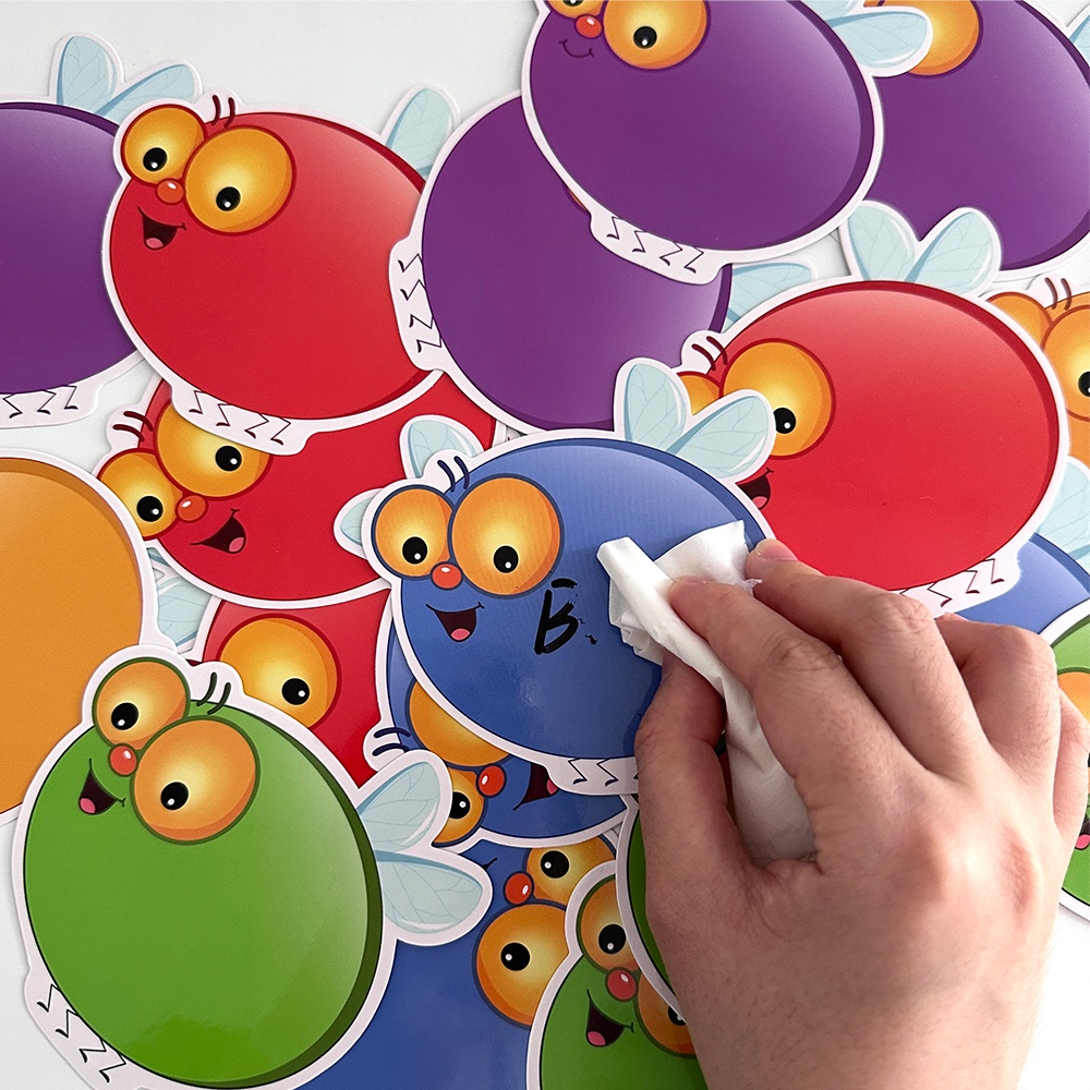 Fly Swatter Game Sight Word Swat Flash Cards for Kids DIY Double Sides ...