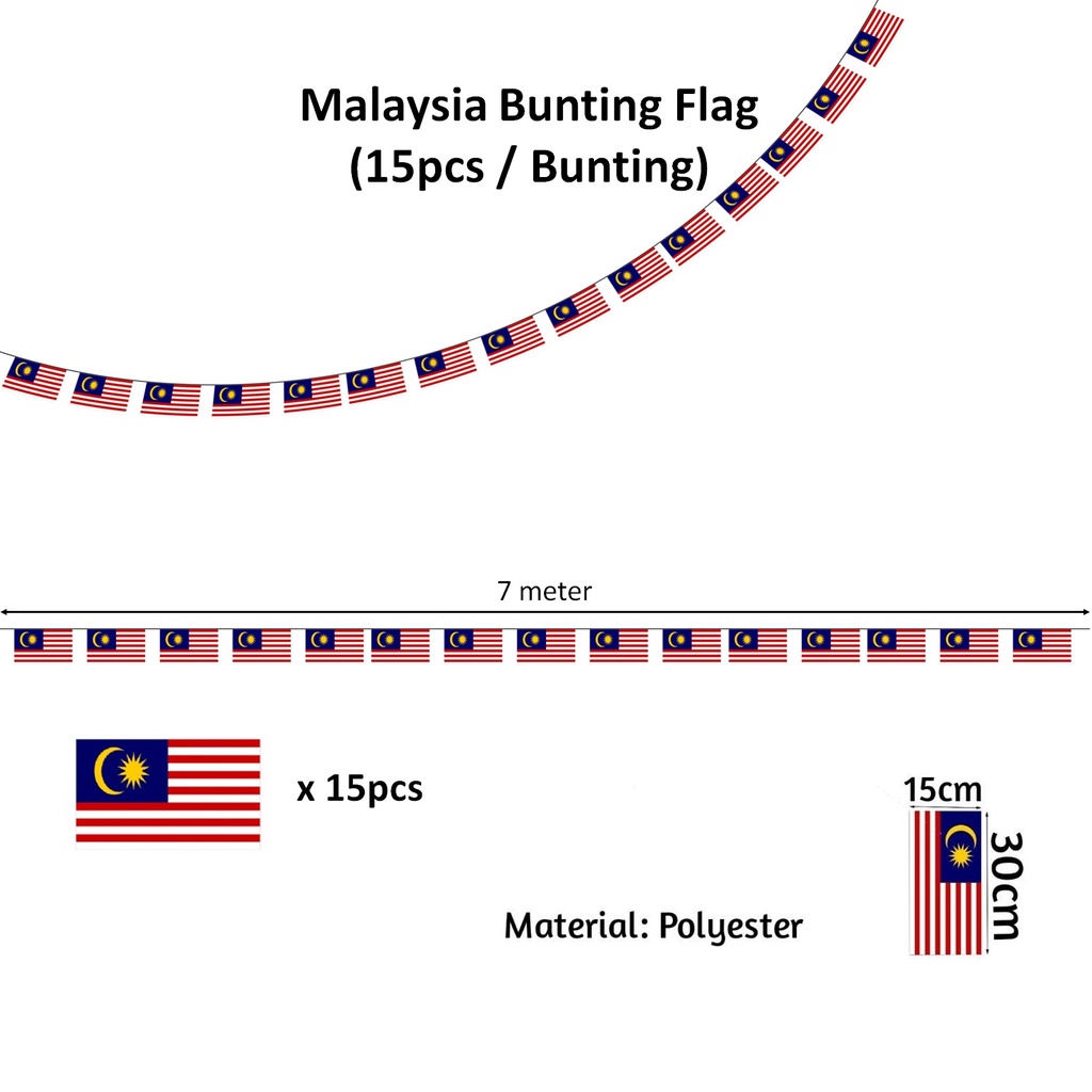 Malaysia Bunch Flag All States Bunch Flag Bendera Kecil Malaysia ...
