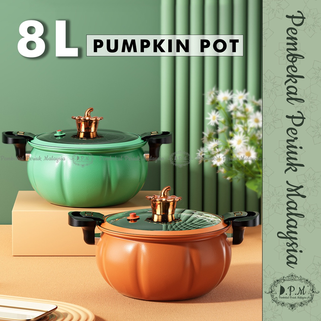 8L Pumpkin Stew Pot (28cm) / Periuk Labu 8L (28cm) (READY STOCK ...