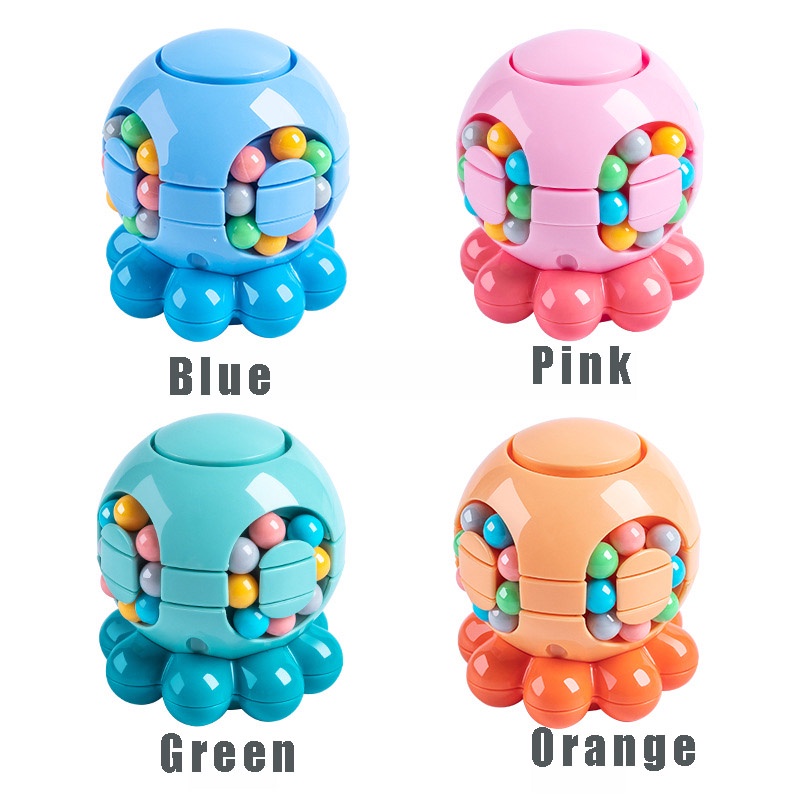 Magic Rotating Cube Creative Rotating Finger Cube Fidget Puzzle Toy ...