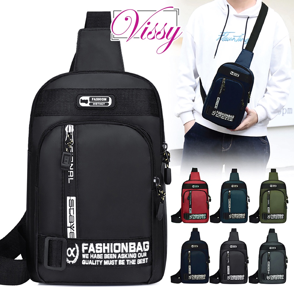 Vissy Men Male Man Lelaki Sling Crossbody Waist Chest Bag 5001#- 6 ...