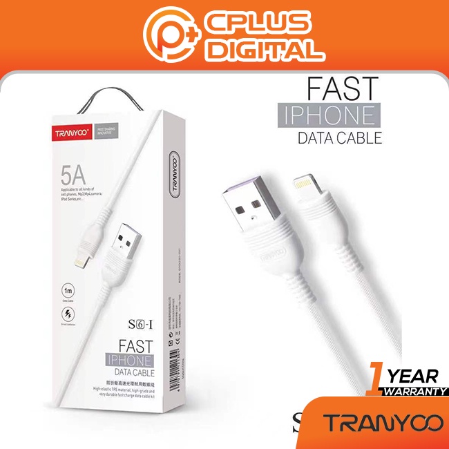 Tranyoo T-S6 USB to 5A Micro USB / Type-C / IP Fast Charging Data Break-Proof Cables - 1.0M ...