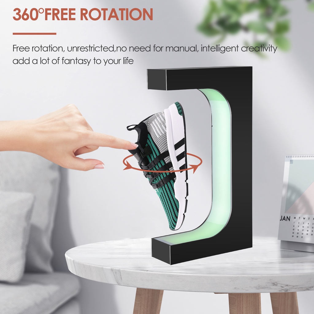 IDECO Magnetic Floating Shoe Display Stand Levitation Sneaker Holder ...