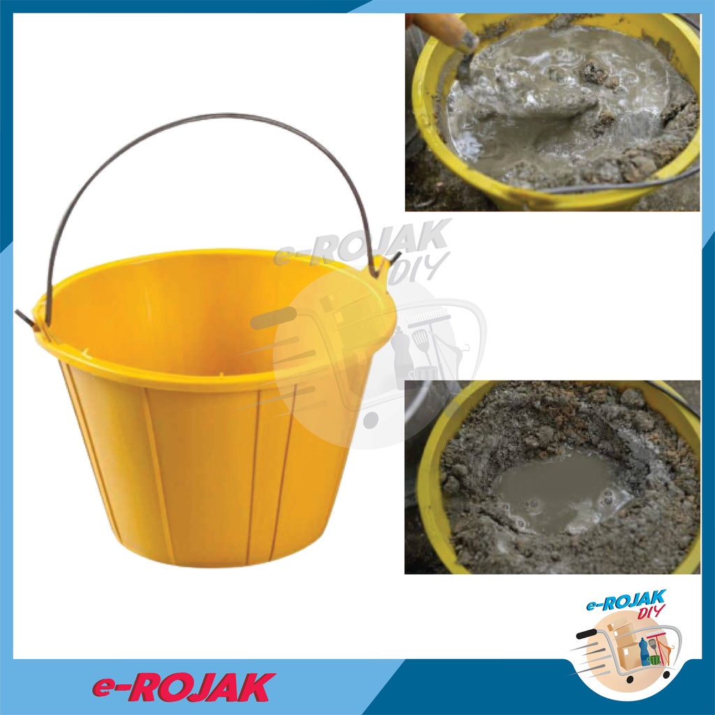PVC Yellow Cement Pail/Baldi Simen Kuning 黄色水泥桶 | Shopee Malaysia