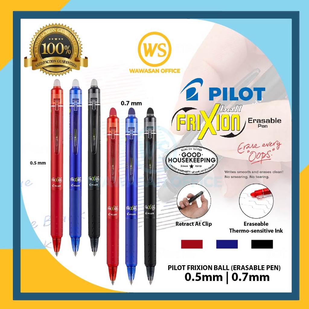 Pilot Frixion Ball / Pilot Frixion Erasable Pen / Pilot Erasable Pen ...